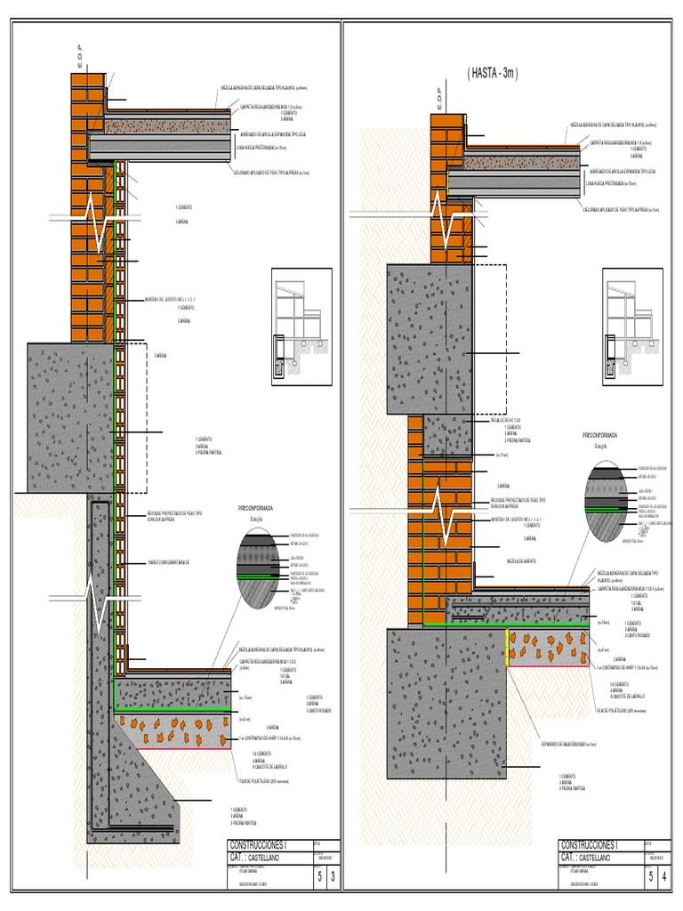 Detalle Submuración H° y Mamposterias PDF | PDF | Ingeniería ...