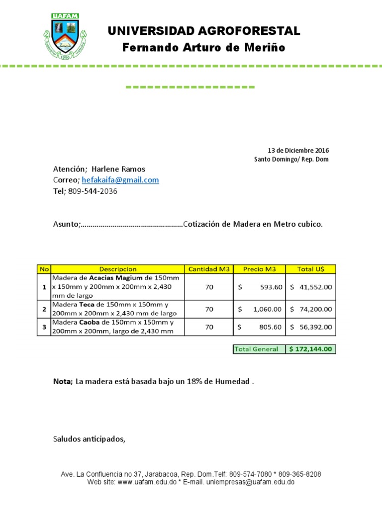 Hoja Timbrada UNIEMPRESAS | PDF