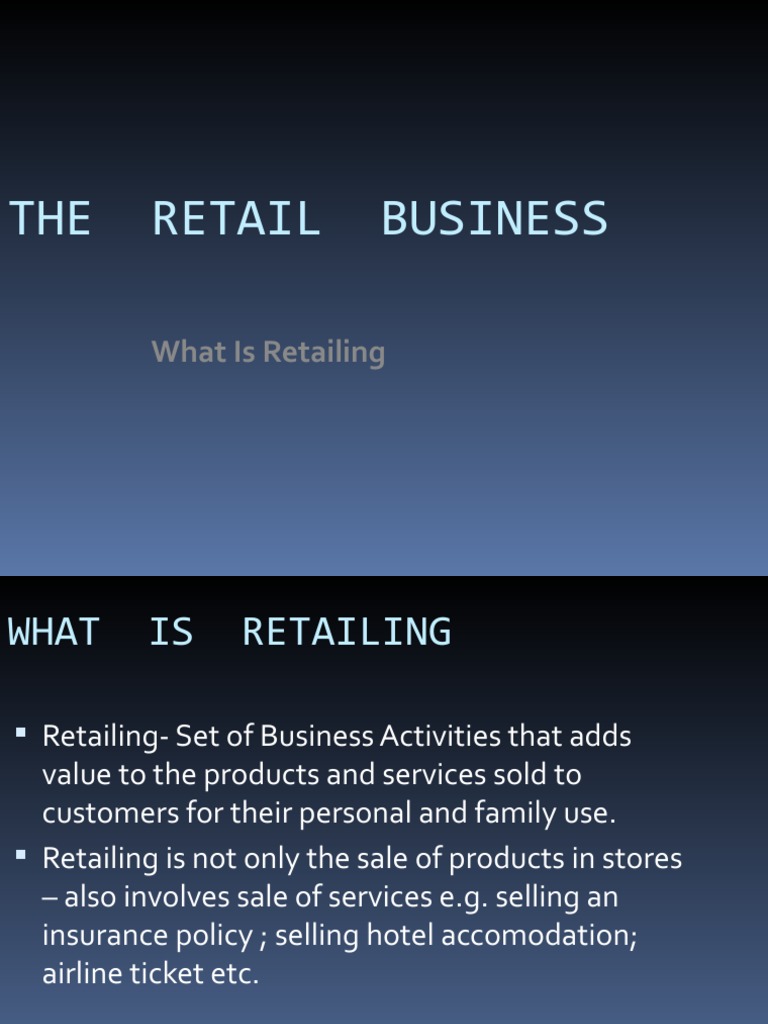 Understanding Retailing and Its Functions | PDF | Retail | Inventory