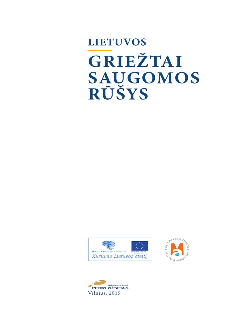 Lietuvos Griežtai Saugomos Rusys | PDF