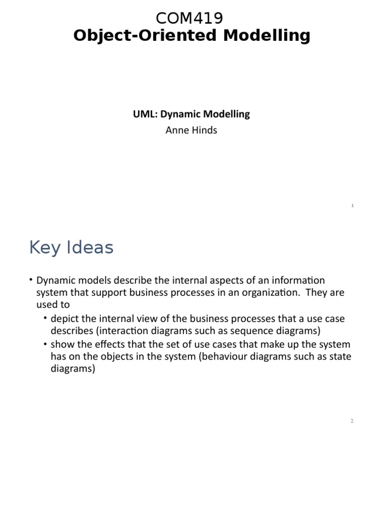 L05 Dynamic Modelling Sequence Diagram | PDF | Use Case | Unified ...