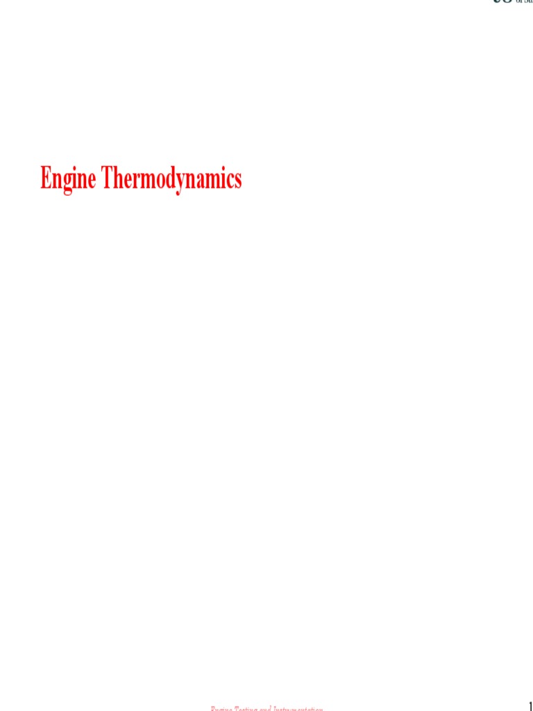 Engine Thermodynamics | Download Free PDF | Internal Combustion Engine ...