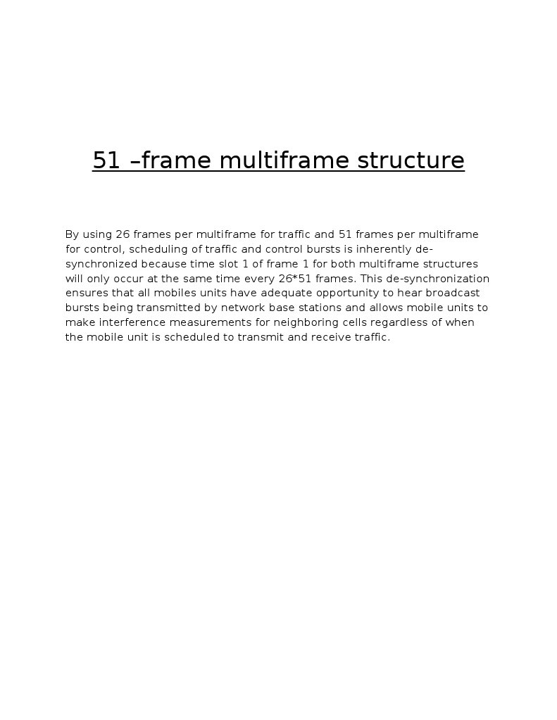 51 - Frame Multiframe Structure | PDF