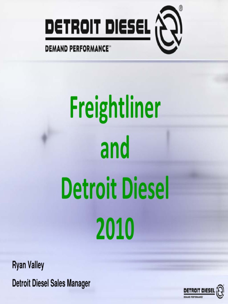 Detroit Diesel BlueTec Emissions Overview | PDF | Exhaust Gas | Fuel ...