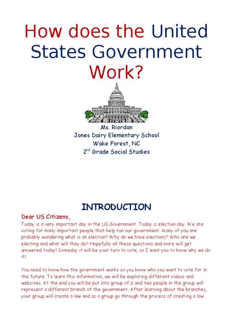 United States Government: How Does The Work? | PDF | Veto | Separation ...