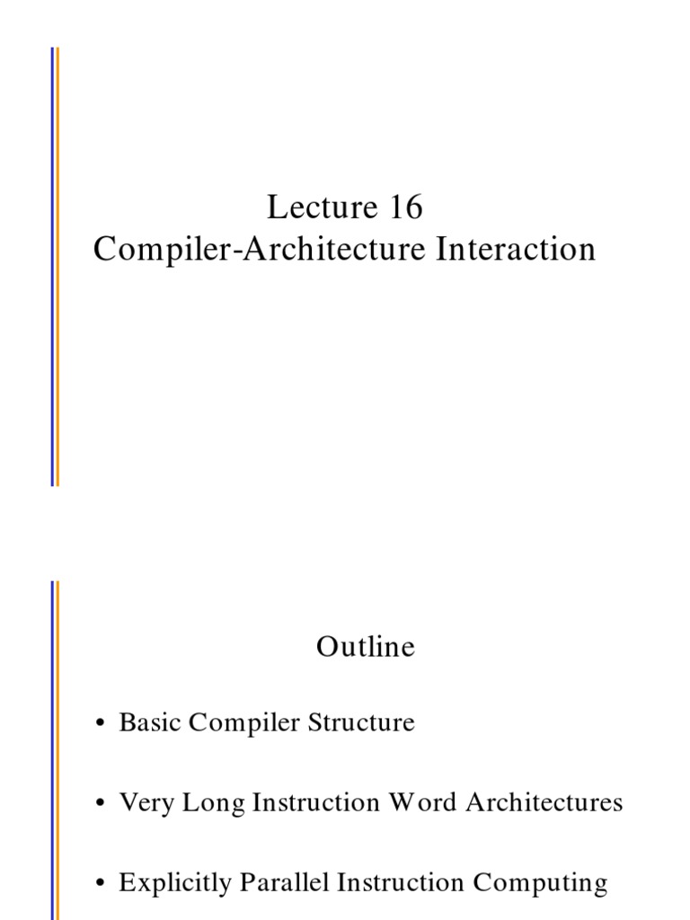Compiler Architecture | PDF | Program Optimization | Software Development