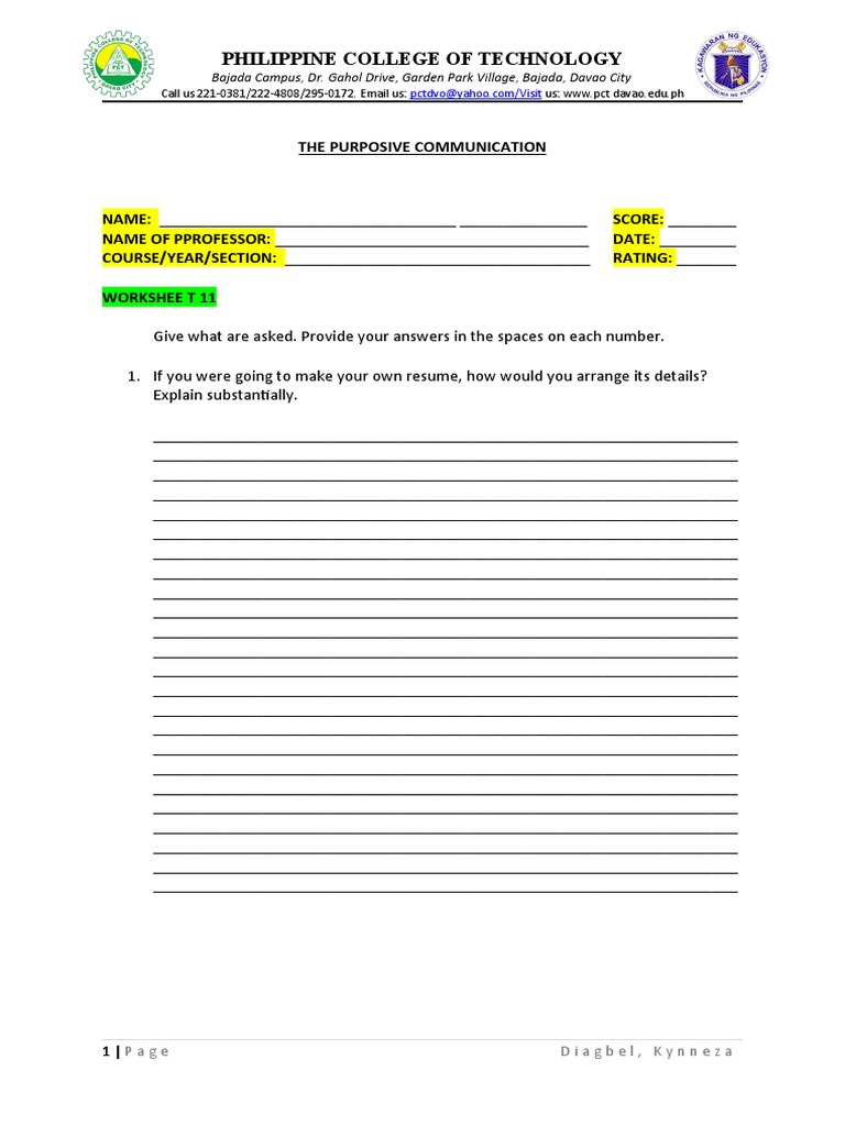 Contact Information and Invitation to Learn More About the Purposive ...