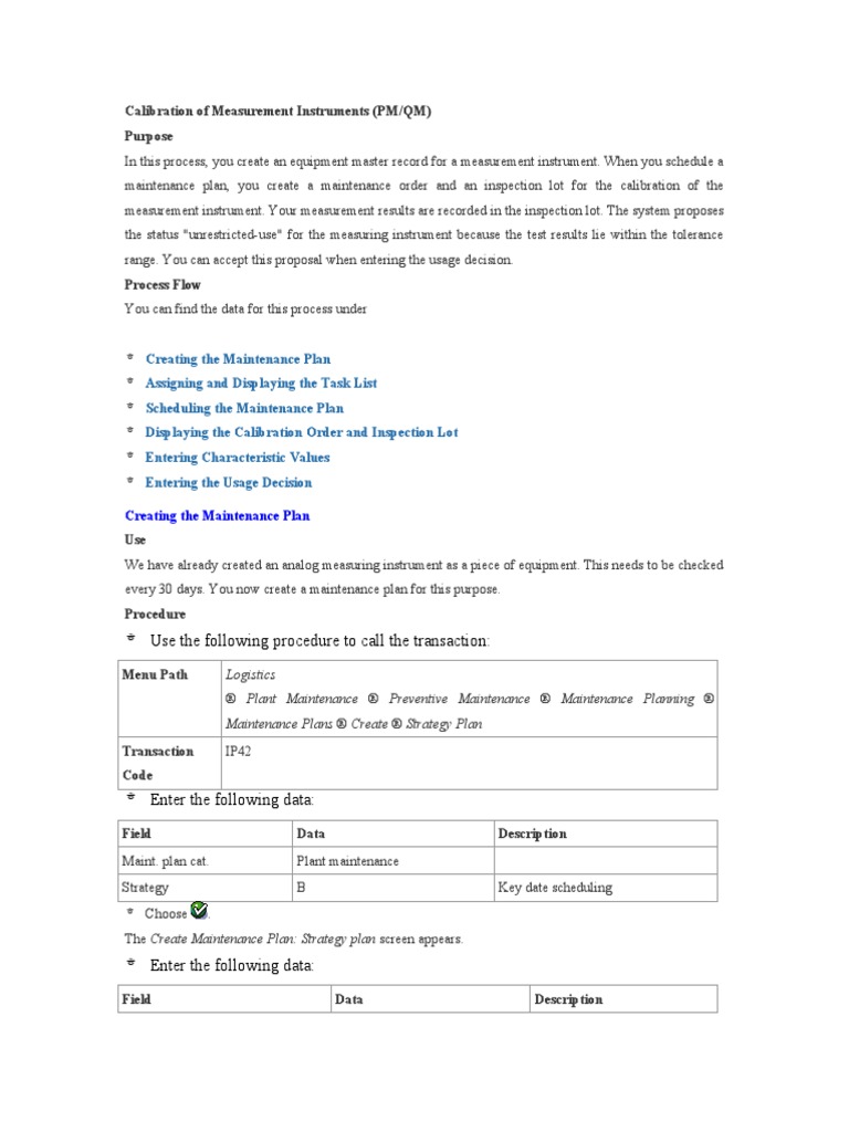 Process Calibration of Measurement Instruments | PDF | Calibration | Data