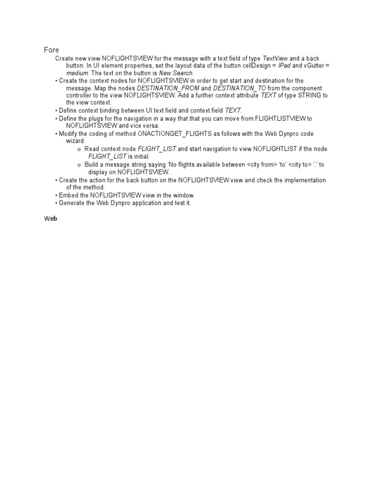 Creating a "No Flights Available | PDF