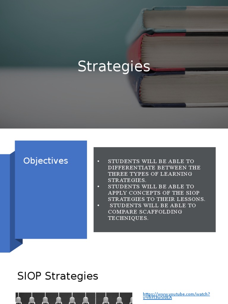 Siop Strategies | PDF