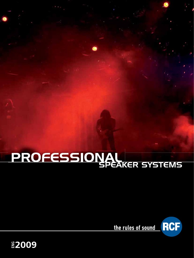 RCF Professional Speaker Systems Catalogue PDF | PDF | Loudspeaker ...