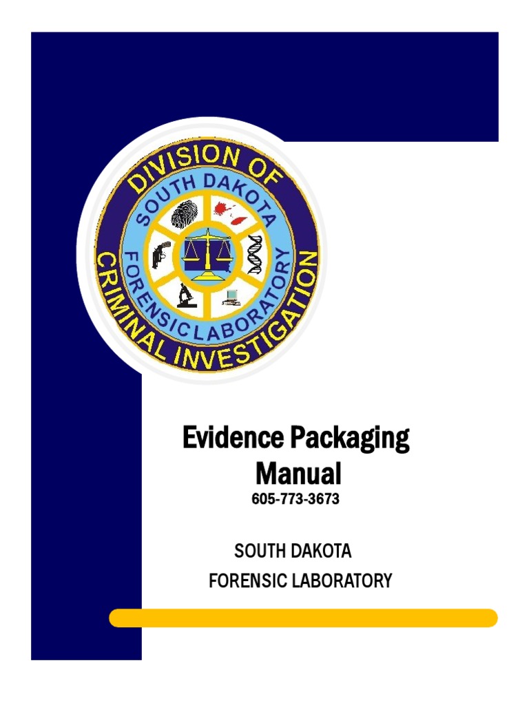 Evidence Packaging Manual: South Dakota Forensic Laboratory | PDF ...