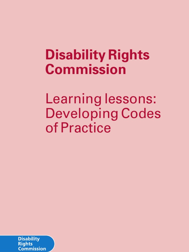 The DRCs Codes of Practice | PDF | Equal Opportunity | Disability