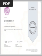 Coursera Certificate PDF | PDF