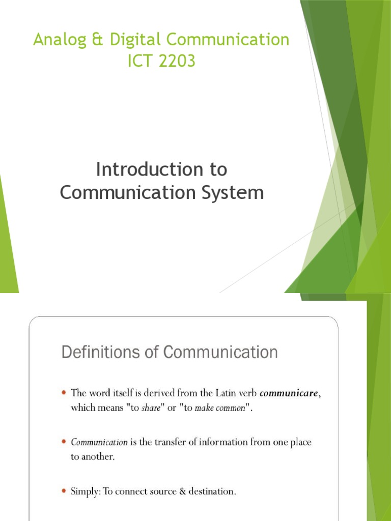 Analog & Digital Communication Overview | PDF | Technology & Engineering