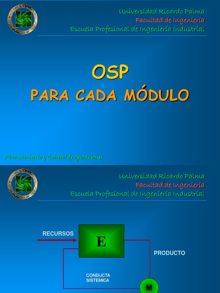 Osp Modulo | PDF | Ingeniería | Economias