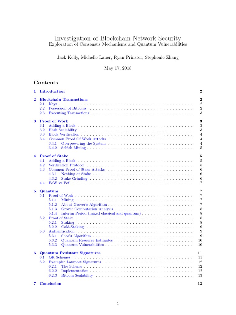 Blockchain & Quantum Computing - 1550243053 | PDF | Quantum Computing ...