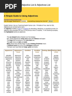 List of Adjectives | PDF | Semantic Units | Linguistic Morphology