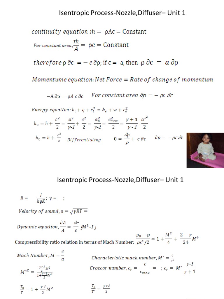 Isentropic Process-Nozzle, Diffuser - Unit 1 | PDF | Rocket Engine ...