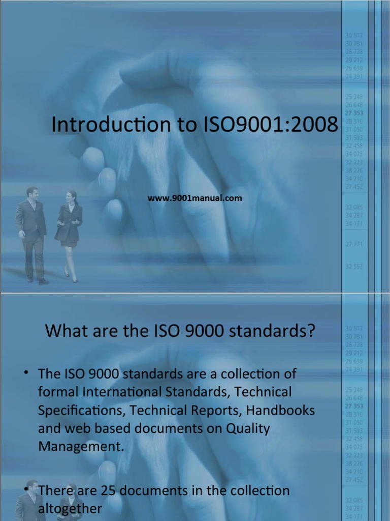 Introduction To ISO 9001 Presentation Sample | PDF | Iso 9000 | Quality ...