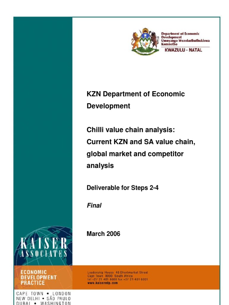 Chilli Value Chain Analysis Steps 2-4 Final | PDF | Chili Pepper | Curry