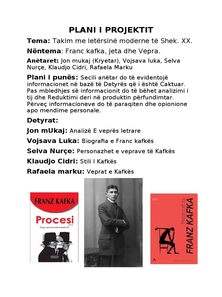 Plani I Projektit Letersi | PDF