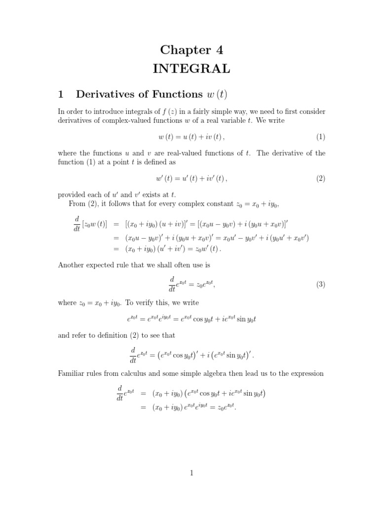 Chapter 4 | PDF | Integral | Function (Mathematics)