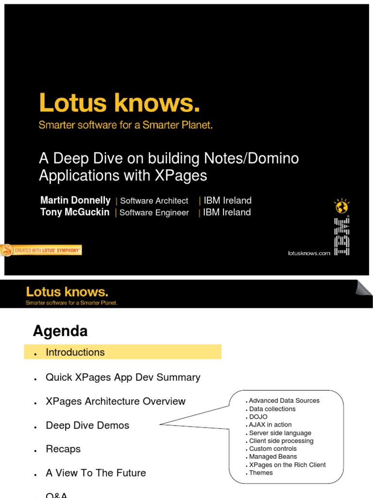 A Deep Dive On Building Notesdomino Applications With Xpages Pdf Ibm Notes Software