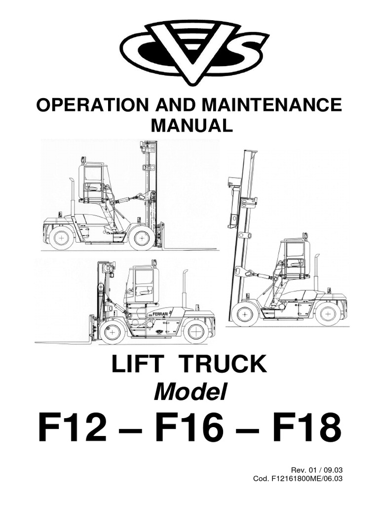 Lift Truck: Operation and Maintenance Manual | PDF