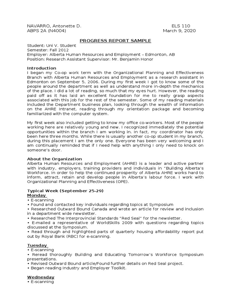 NAVARRO, Antonette D. ELS 110 ABPS 2A (N4004) March 9, 2020: Progress ...