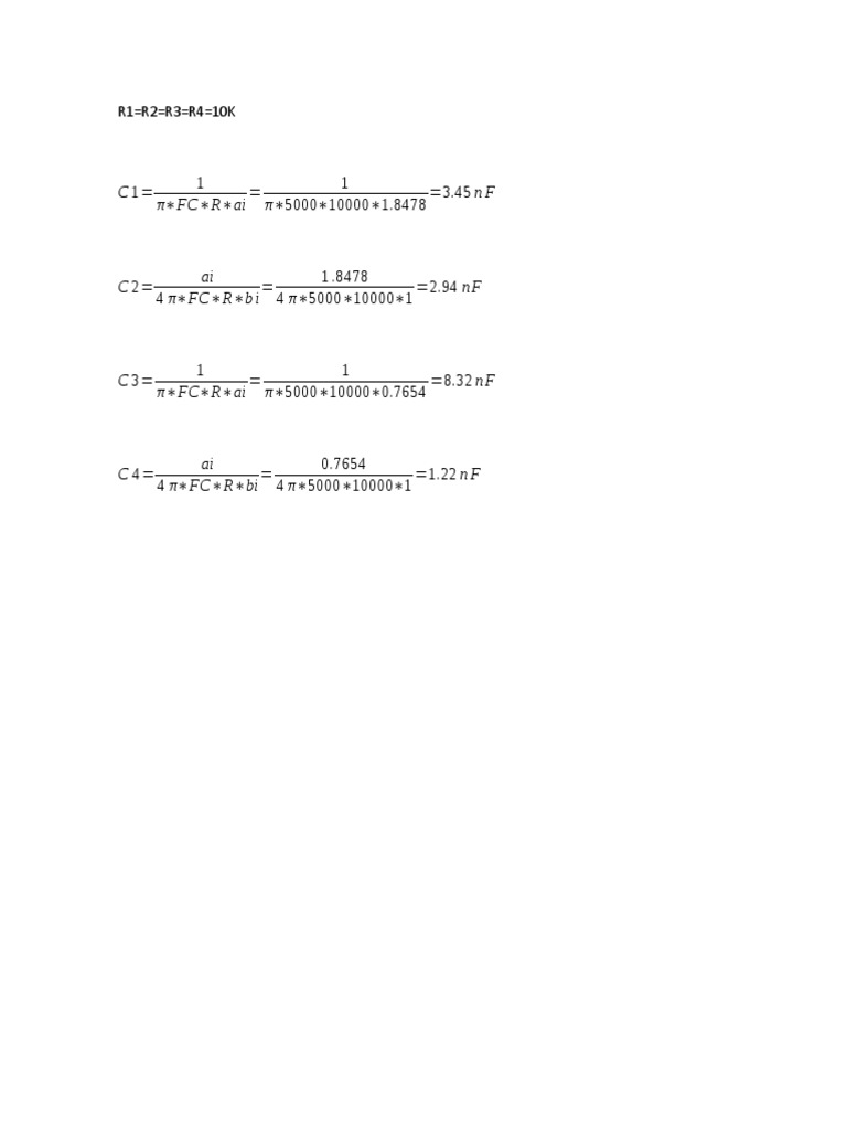 Capacitor Calculations for Circuit Design | PDF | Teaching Methods & Materials | Technology ...