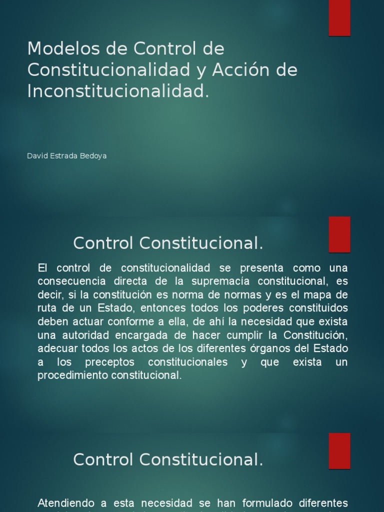 Control Constitucional | PDF | Constitución | Juez
