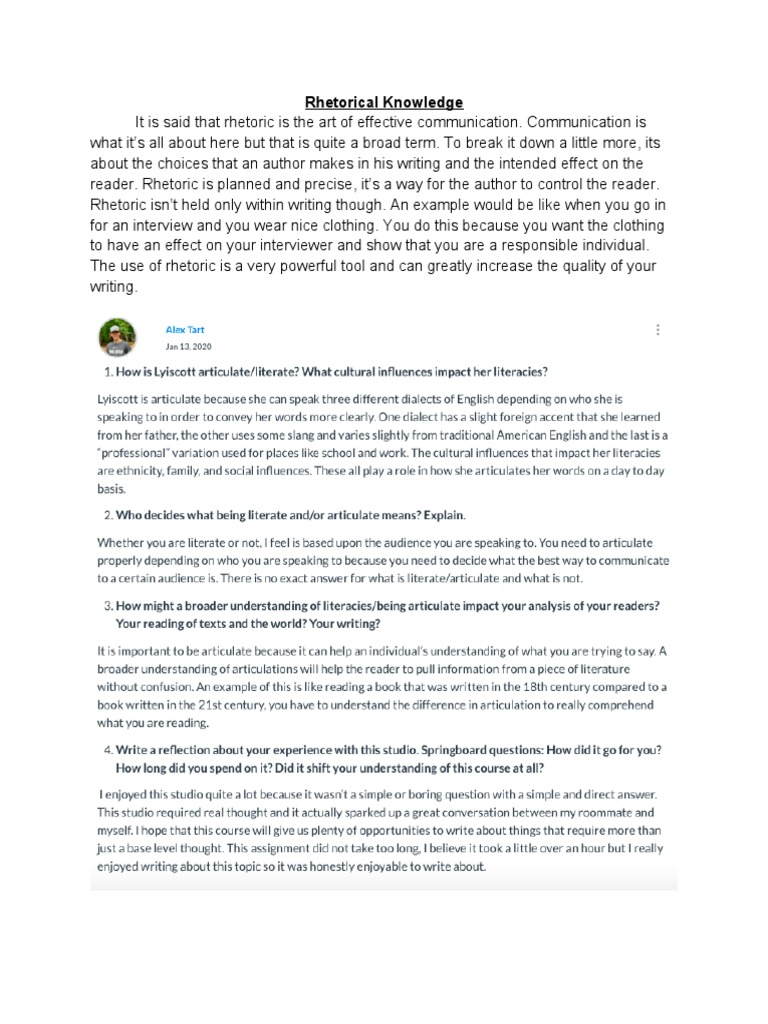 Slo Writing | PDF | Rhetoric | Writers