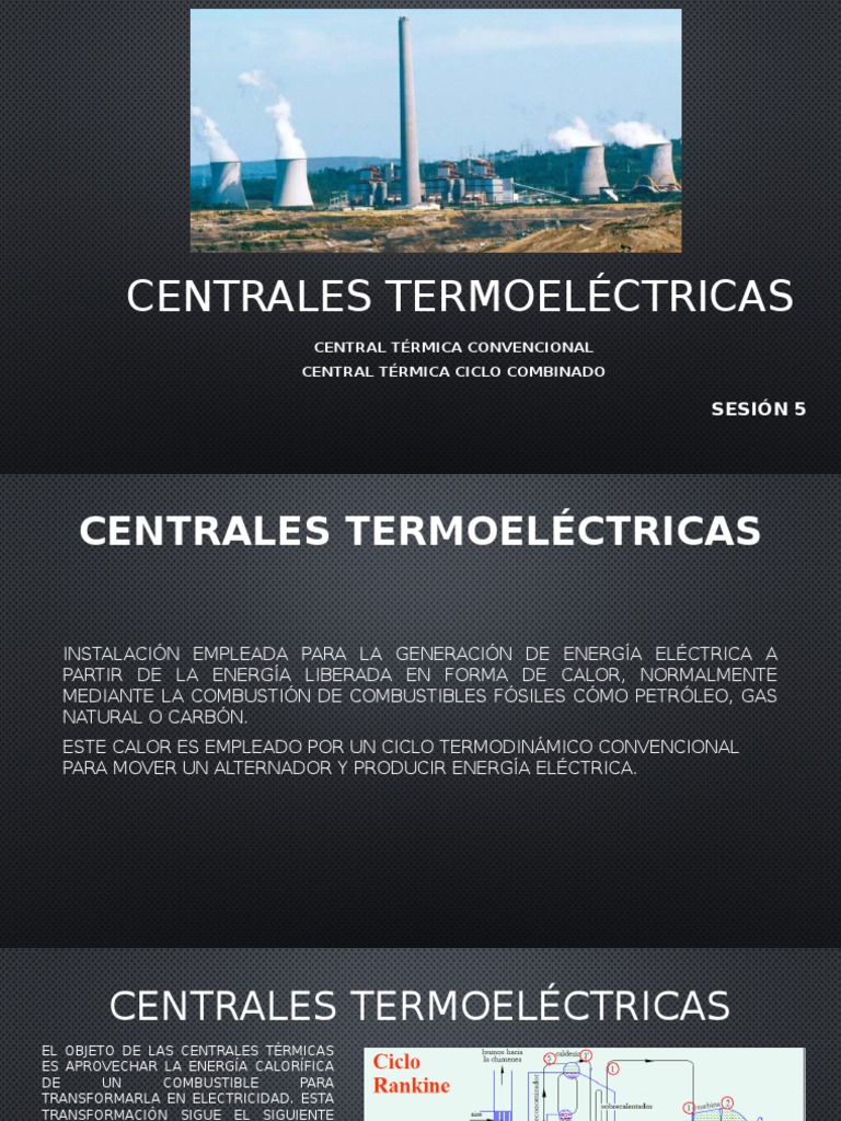 Centrales Térmicas Convencionales | PDF | Planta de energía nuclear ...