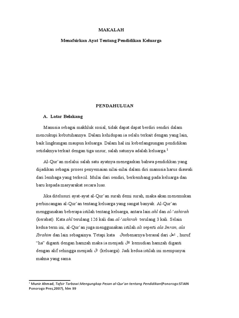 Menafsirkan Ayat Tentang Keluarga | PDF