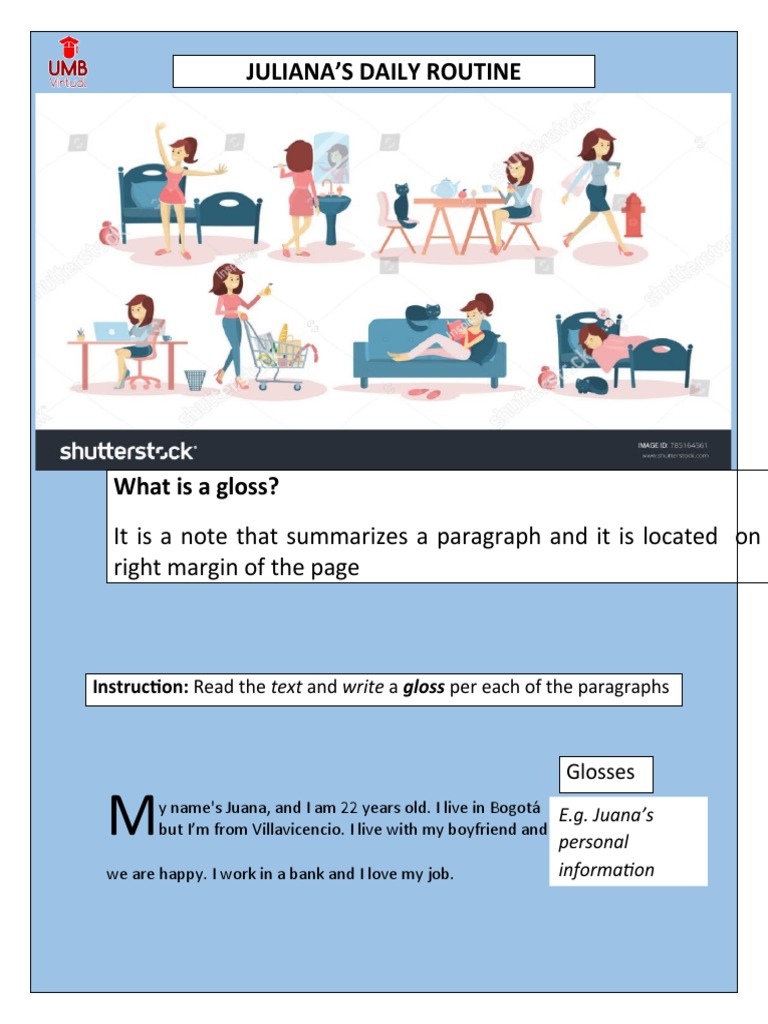 Juliana's Daily Routine Overview | PDF