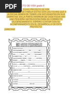 Ficha de Trabajo Proyecto de Vida | PDF