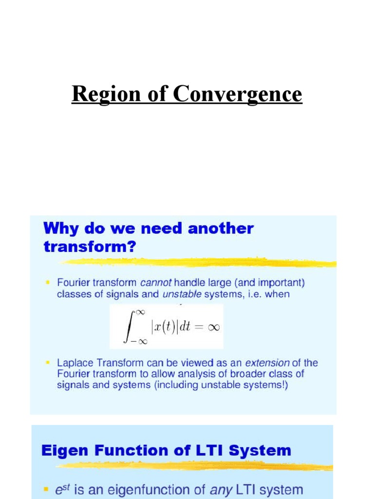 Region of Convergence | PDF