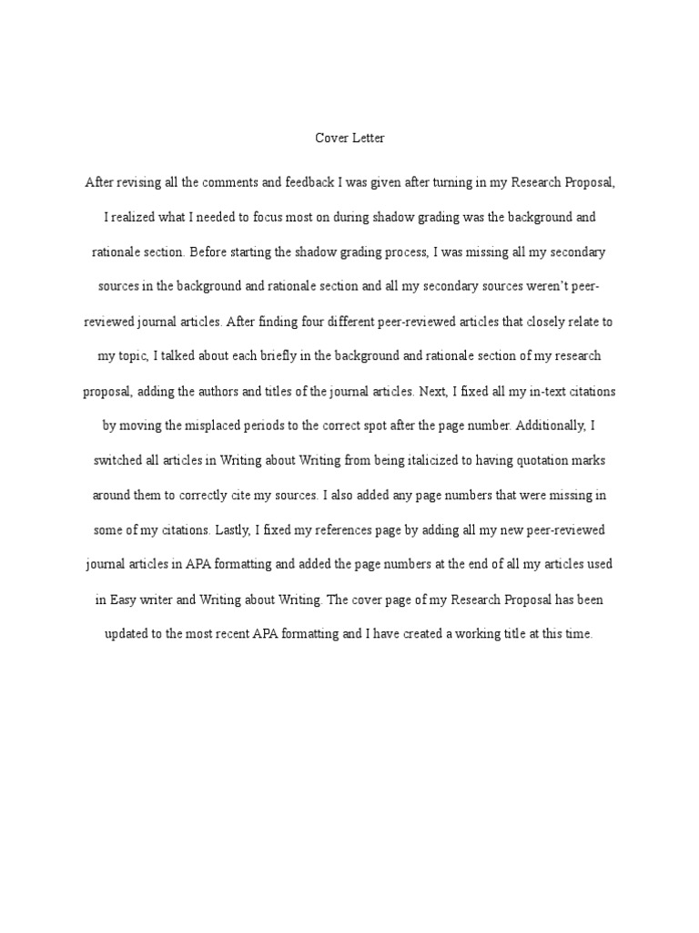 Research Proposal Shadow Grading Final 1 | PDF | Peer Review | Rhetoric