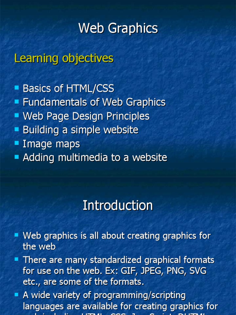 Unit 1 | PDF | Graphics | Html Element