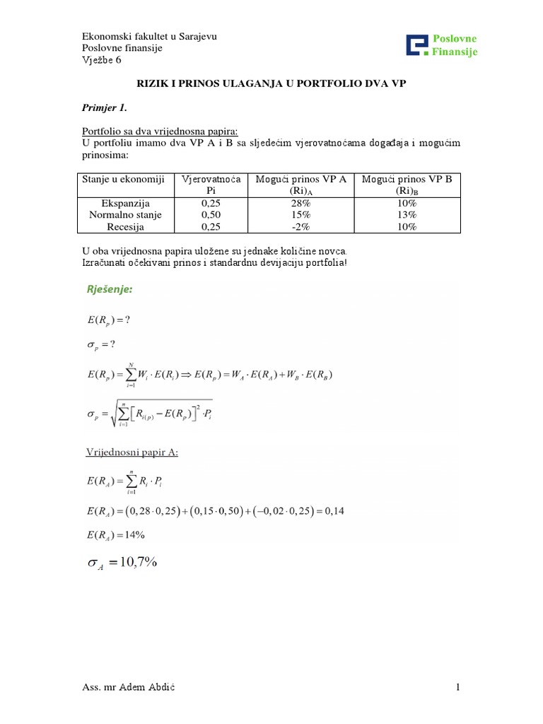 PF Vjezbe 6 Uradjeni Zadaci | PDF