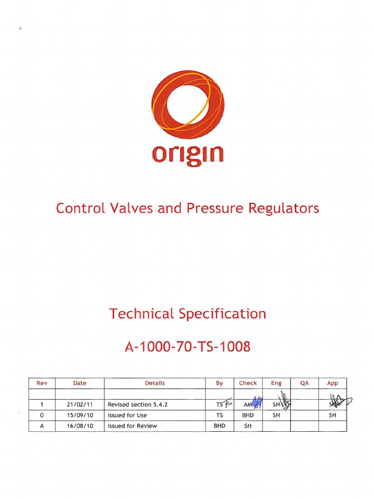 (PCM) - Control Valves and Pressure Regulators - Technical ...