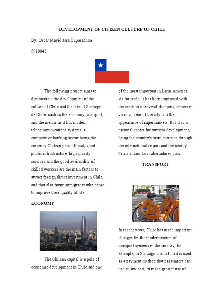 Development of Citizen Culture of Chile | PDF | Santiago | Chile