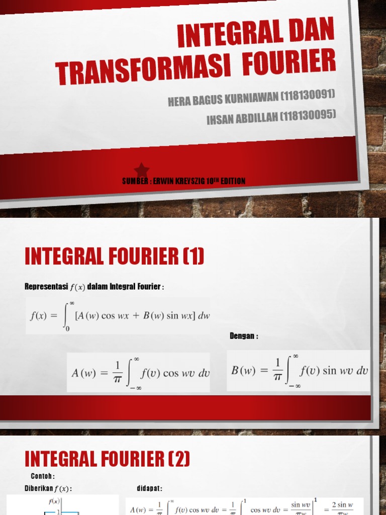 Integral Dan Transformasi Fourier | PDF