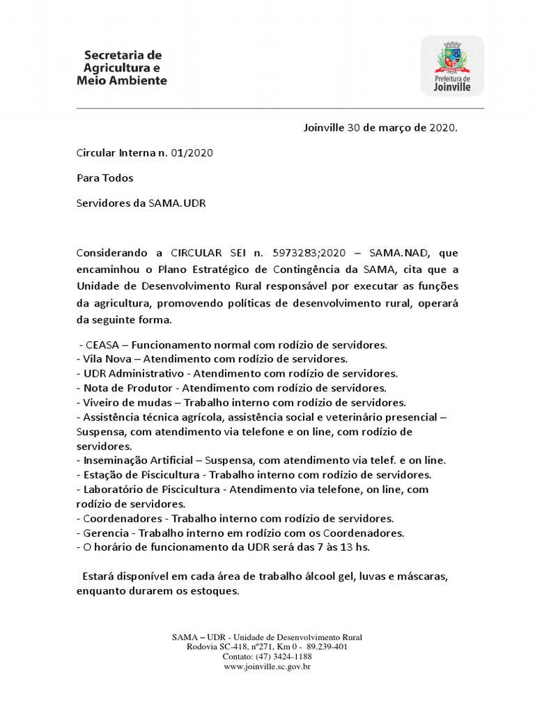 Circular Interna COVID19 PDF | PDF | Bem-estar | Médico
