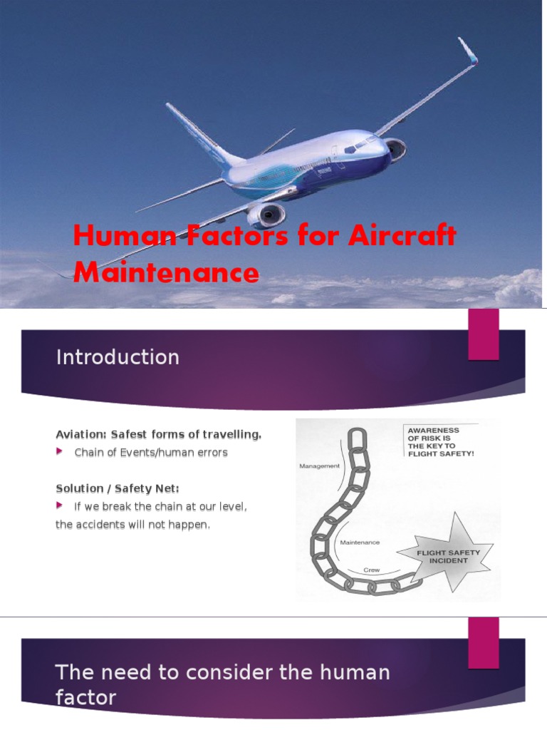 Human Factors For Aircraft Maintenance | PDF | Error | Bias
