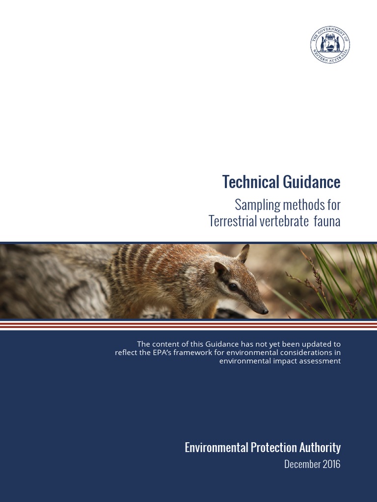 Technical Guide Terrestrial Vertebrate Fauna Surveys For Environmental ...