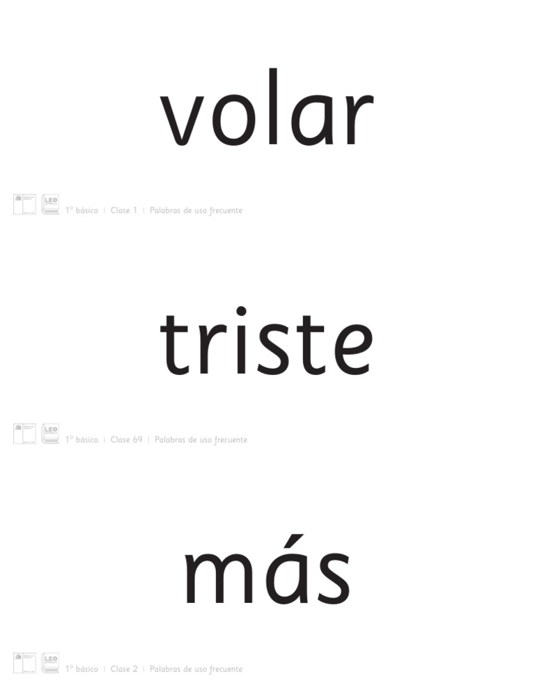 Palabras Frecuentes 1° Básico | PDF | Organismos | Naturaleza