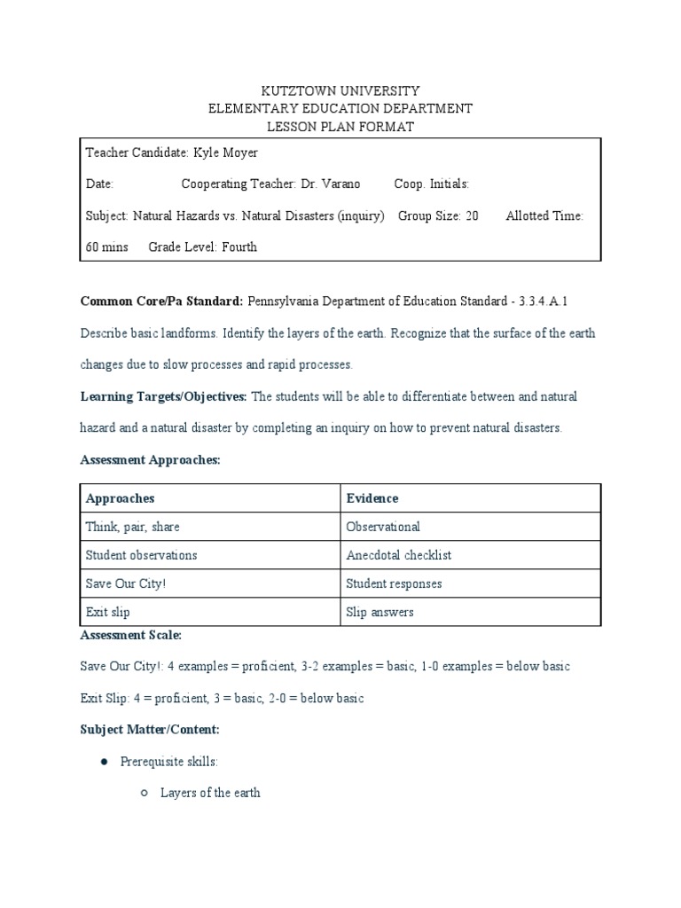 Lesson 4 Natural Hazards Vs | PDF | Natural Hazards | Natural Disasters