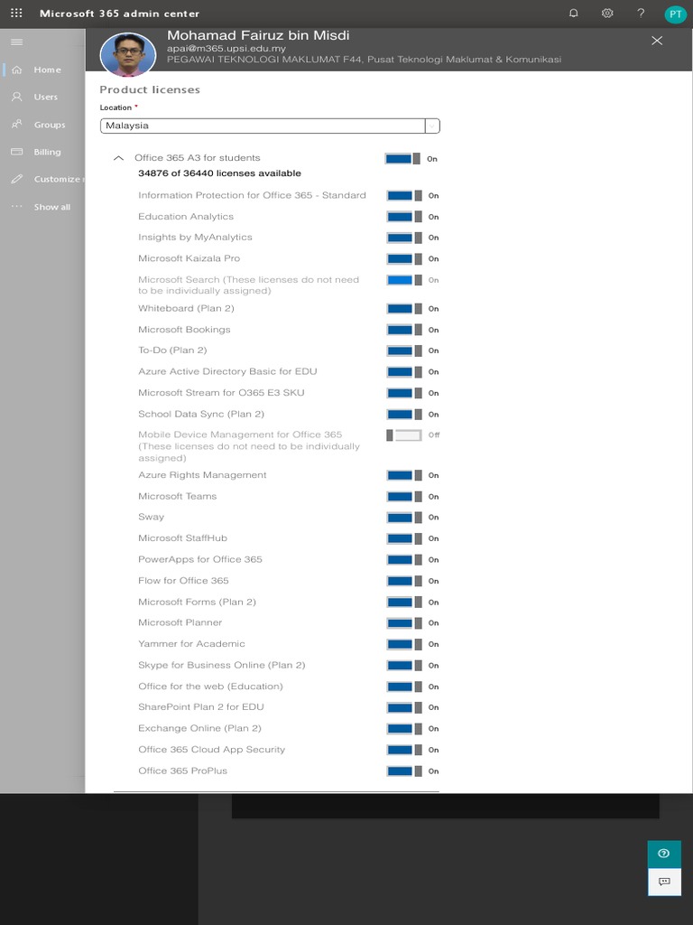 Microsoft 365 Admin Center Overview | PDF | Office 365 | Microsoft